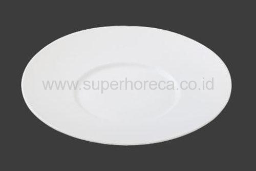 Round Rim Plate with White Matte Rim – Super Horeca Niaga